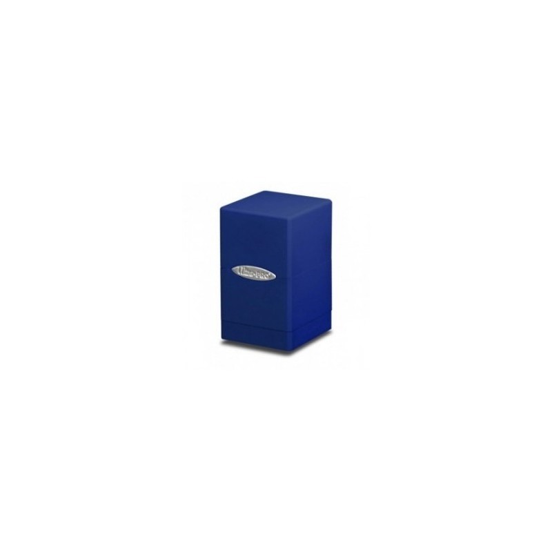 Caja de mazo Satin Tower Deck Box Azul Ultra Pro. Caja de mazo