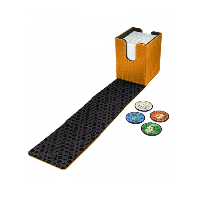 Caja de mazo Alcove Click Johto Pokémon Naranja Ultra Pro Caja de mazo
