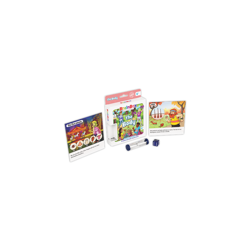 BrainBox Pocket The Body (Inglés) Juego de Cartas
