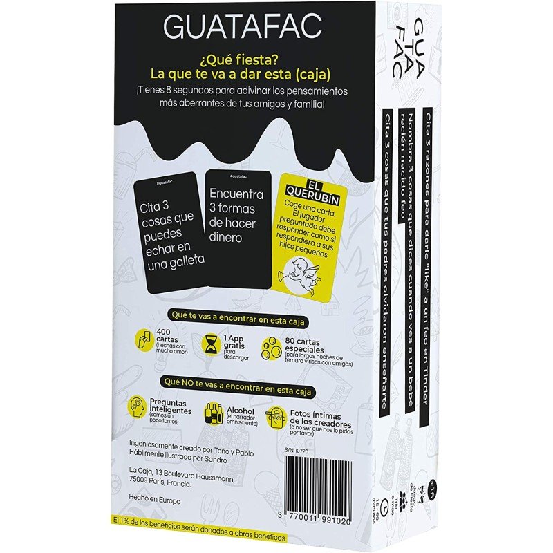 Guatafac El Juego de Cartas para Fiestas