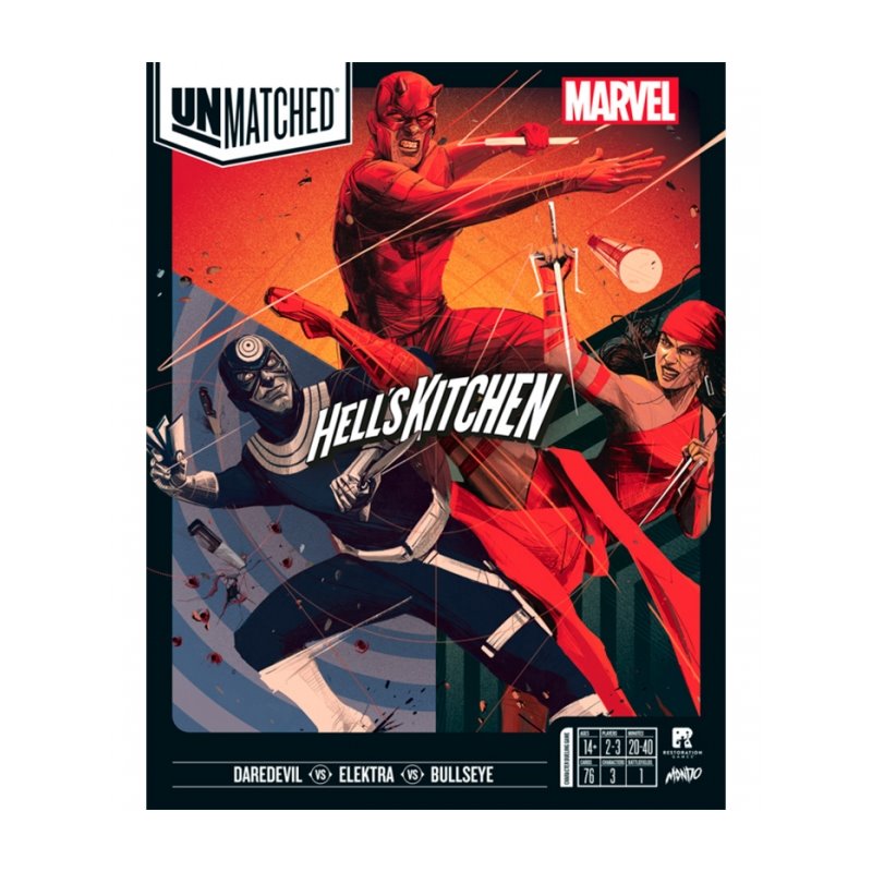 Unmatched Hell's Kitchen Dardevil, Elektra y Bullseye