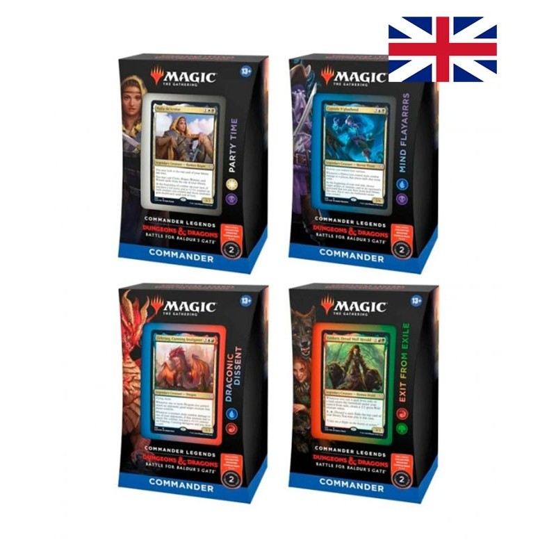Commander Display (4 Mazos) Commander Legends Baldur's Gate Inglés ...