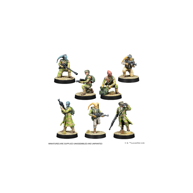 SW Legión: Rebel Commandos Juego de Miniaturas
