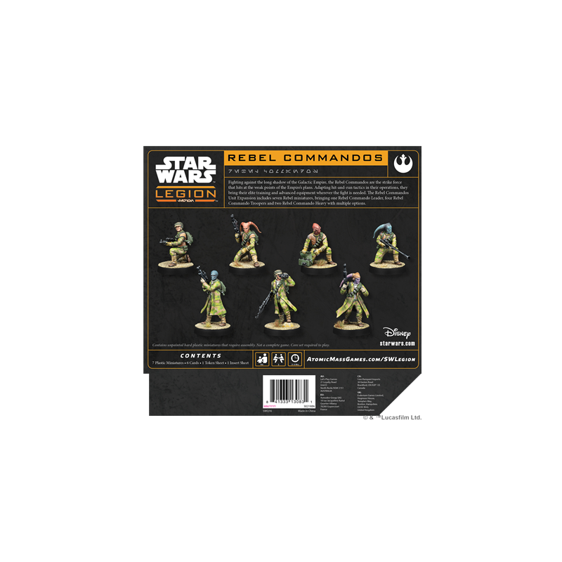 SW Legión: Rebel Commandos Juego de Miniaturas