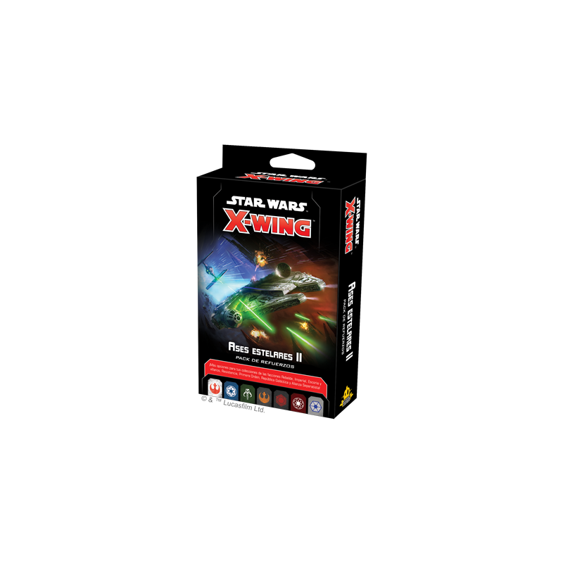 SW X-Wing: Ases Estelares II Pack de refuerzos Juego de Miniaturas